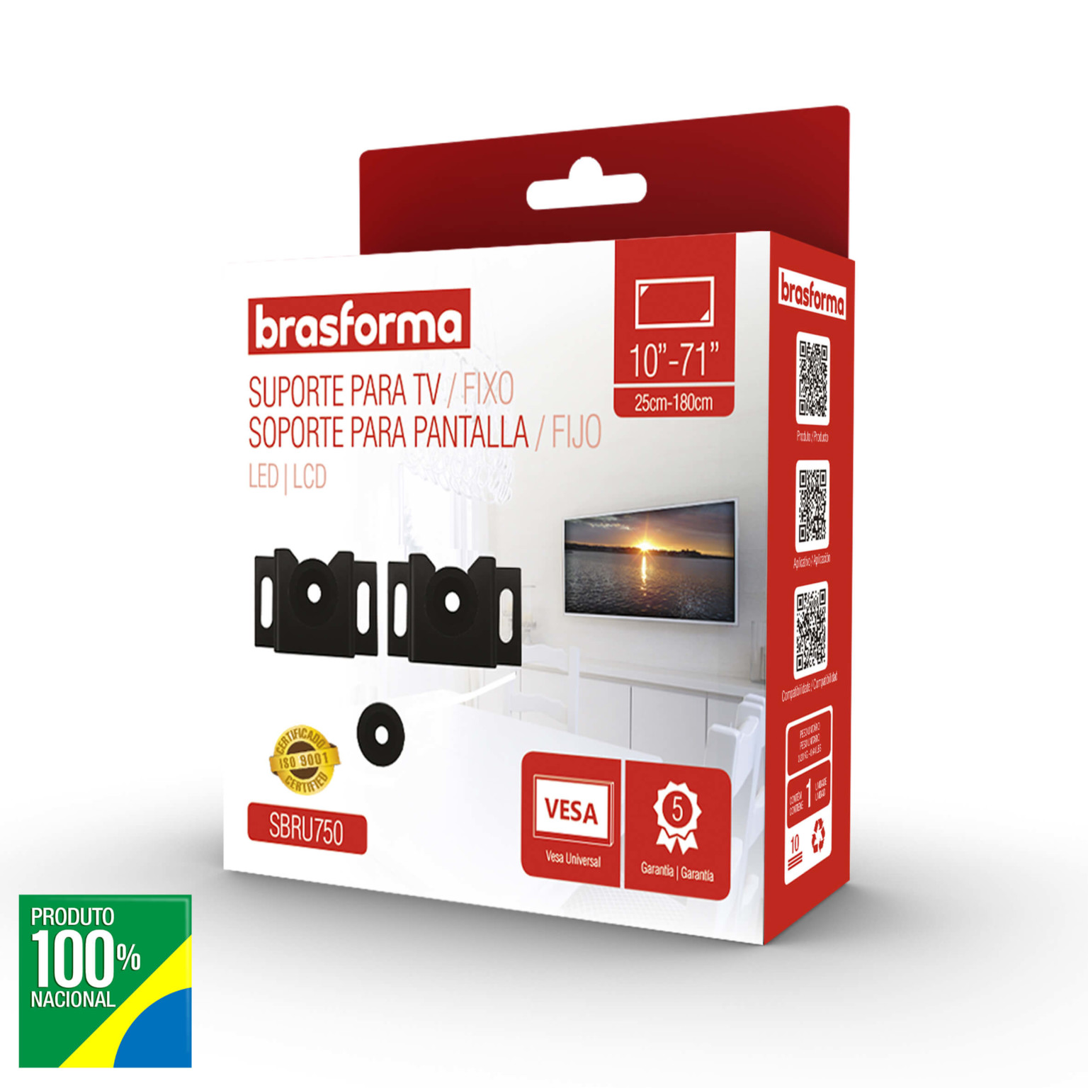 Suporte para TV - SBRU750 - Brasforma