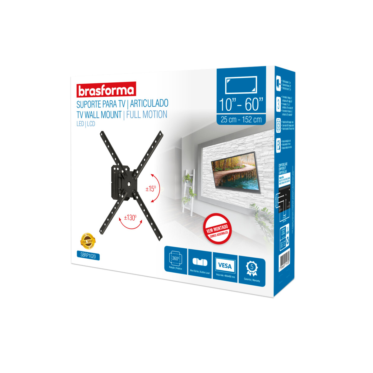 Suporte ARTICULADO Montado Brasforma - SBRP1020