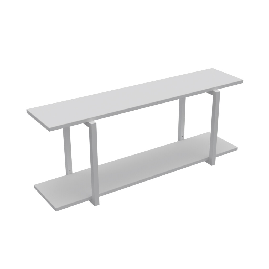 Nicho Industrial com 2 Prateleiras 90 x 20 cm Branco - NIB3-9020